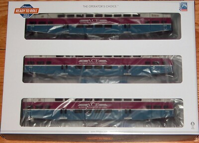 HO ATHEARN 25974 BOMBARDIER COACH CAR 3-PACK ALTAMONT CORRIDOR EXPRESS ...