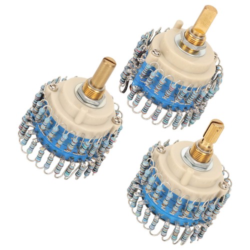 Two Channels Volume Potentiometer 2×24 Gear 20K High Accuracy Volume ...