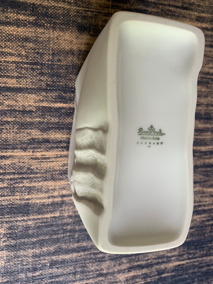 Rosenthal Studio Linie Vase White Martin Freyer Porcelain Wave Ripple ...