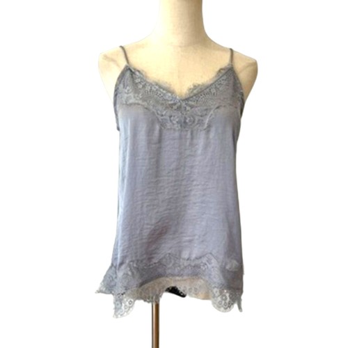 Paper Crane Blue-Purple Lace Cami Satin Small Light Periwinkle Feminine ...