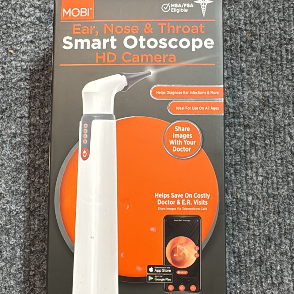 Mobi Ear Nose & Throat Smart Wi-Fi Otoscope - HD Camera - New & Free ...