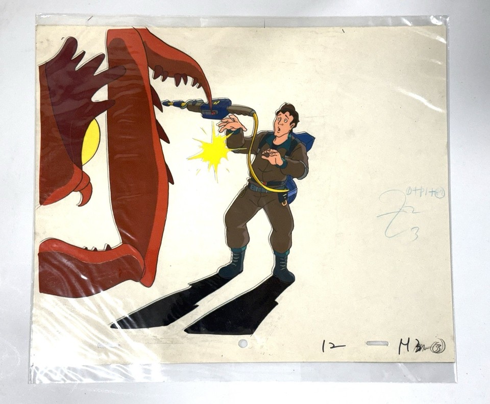 The Real Ghostbusters 80’s Production Animation Cel & Sketch Drawing ...