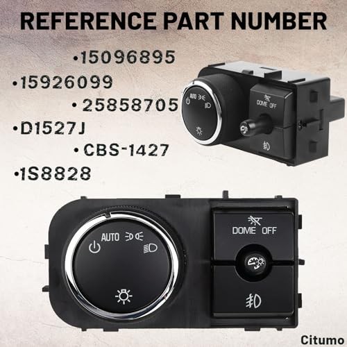 25858705 1527J Equipment Headlamp, Instrument Panel Dimmer, and Dome ...