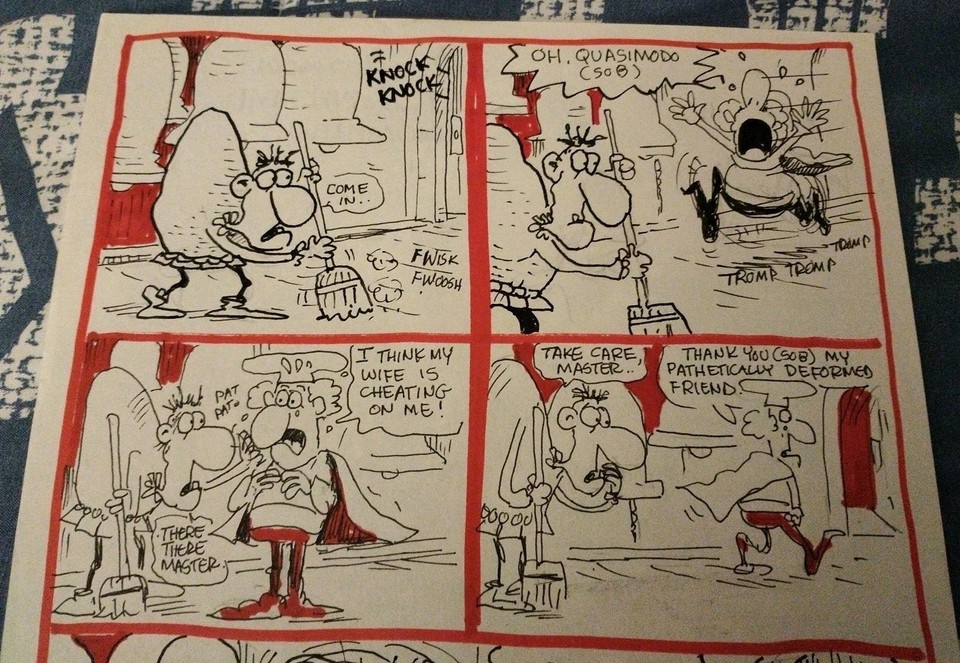 Duck Edwing Original Gag Artwork -Quasimodo | eBay