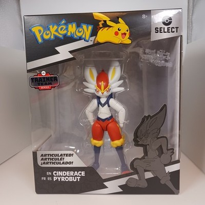 Pokémon Cinderace 6" Action Figure Articulated Toy Battle Pose Jazwares ...