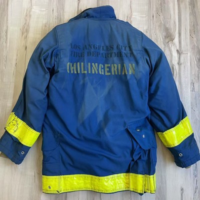 VTG Los Angeles City Fire Dept Turnout Jacket LAFD Firefighte ...