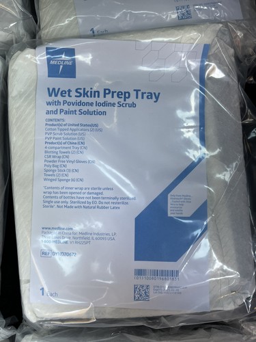 Lot of 11 Medline Wet Skin Prep Tray DYND70672 | eBay