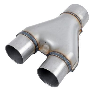 Jones Exhaust SU6-3SS Stainless Steel Stamped Y-Pipe 3 Single Pipe 2.25 ...