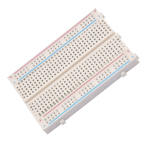 Mini Universal Solderless Breadboard 400 Contacts Tie-points Available ...