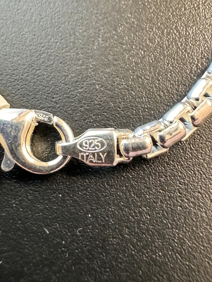 Sterling Silver 925 3.5mm Rounded Box Link Chain 22 to 42 grams | eBay