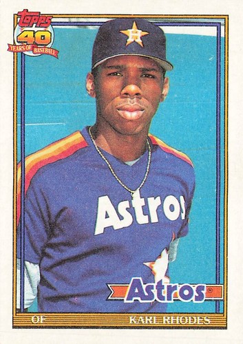 1991 Topps #516 Karl Rhodes Houston Astros | eBay