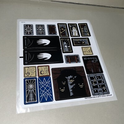 Lego Lord of the Rings Original Sticker Sheet from Tower of Orthanc Set ...