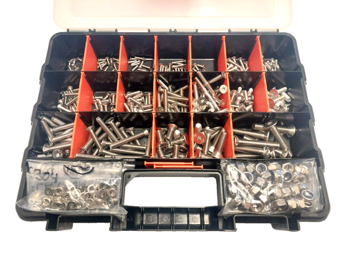 Countersunk Socket Scew M3 M4 M5 M6 M8 Flats & Nyloc 1210 Piece G304 ...