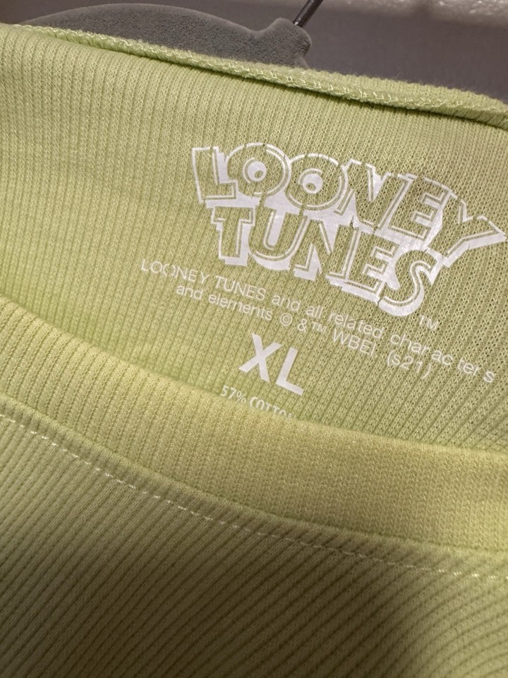 Tweety Bird Looney Tunes Warner Bros Studio Green Ribbed Body Con Dress ...