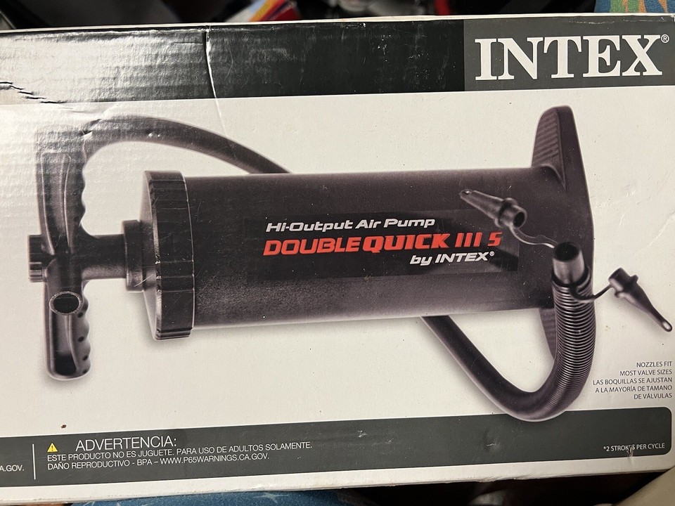 Intex Double Quick III S Hand Air Pump, Black | eBay