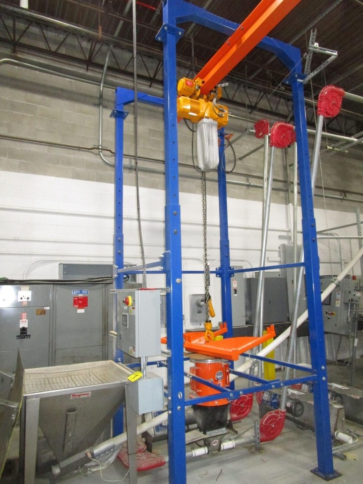 SUPERSACK UNLOADING SYSTEM Hopper Iris Valve rotary valve/ Auger Feed ...