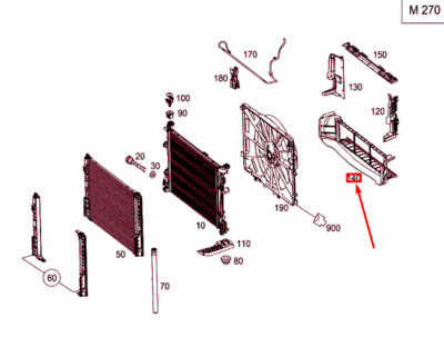 NEW MERCEDES-BENZ GLA X156 BOTTOM AIR DUCT A2425050130 OEM | eBay