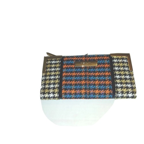 River Island Wallet British Fashion Plaid Houndstooth Retro Signed ...
