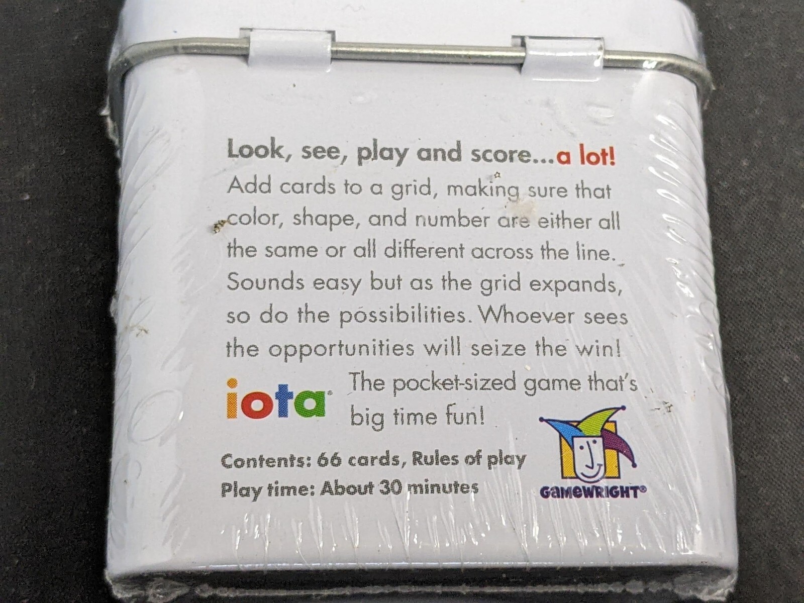 Gamewright IOTA Card Game in Teeny Tin Mensa 2-4 Players Ages 8 for ...