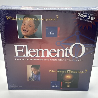 Periodic Table ElementO Learning Board Game 1996 Vintage | eBay
