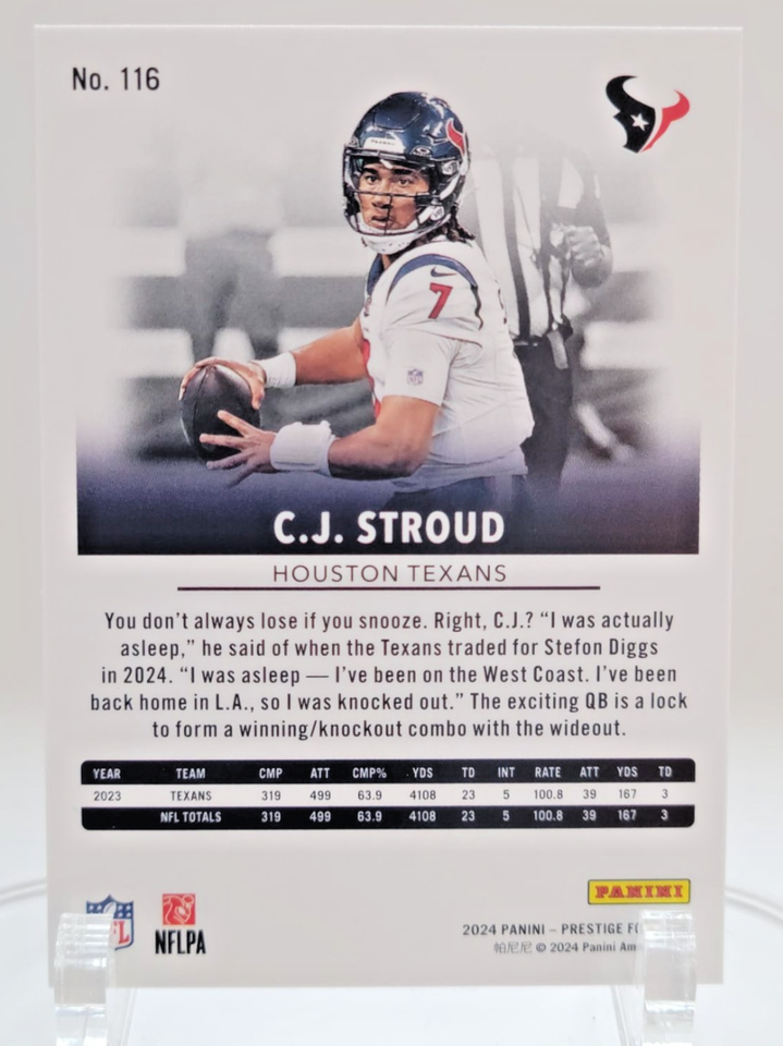 2024 Panini Prestige - CJ Stroud Houston Texans #116 | eBay