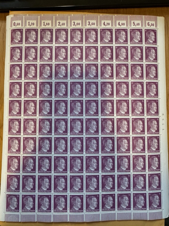 Lot Stamp 4 Sheet 1941 Hitler 3,6,15,20 Stamp | eBay