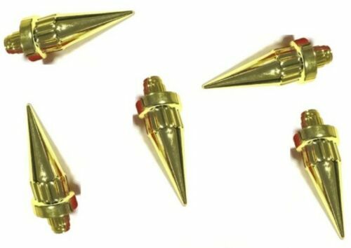 20 x Spike 24k Gold Plastic Wheel Rivets Nuts Rim Lip Replacement ...