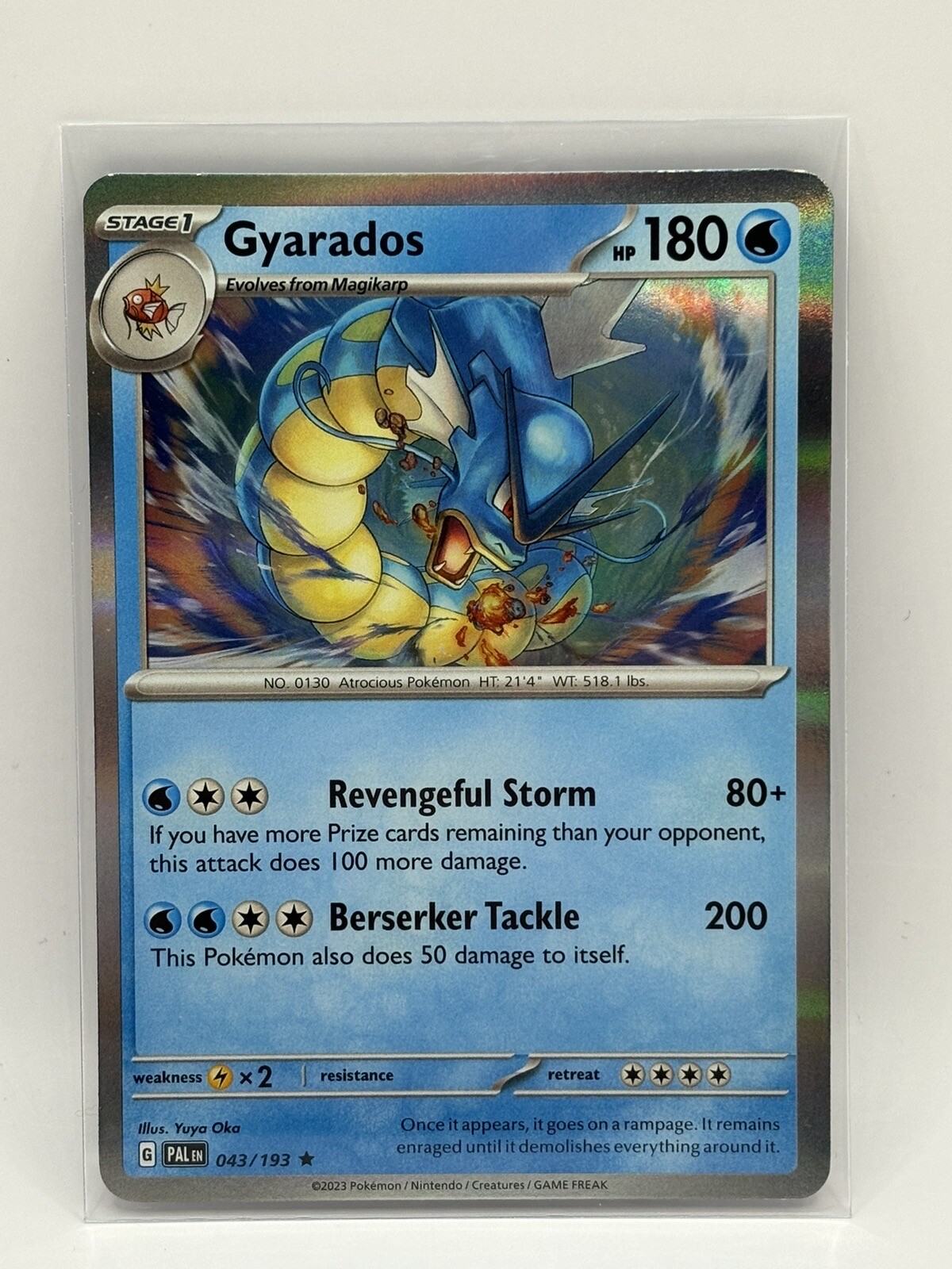 Gyarados - Pokemon TCG Paldea Evolved 043/193 - NM - HOLO RARE | eBay