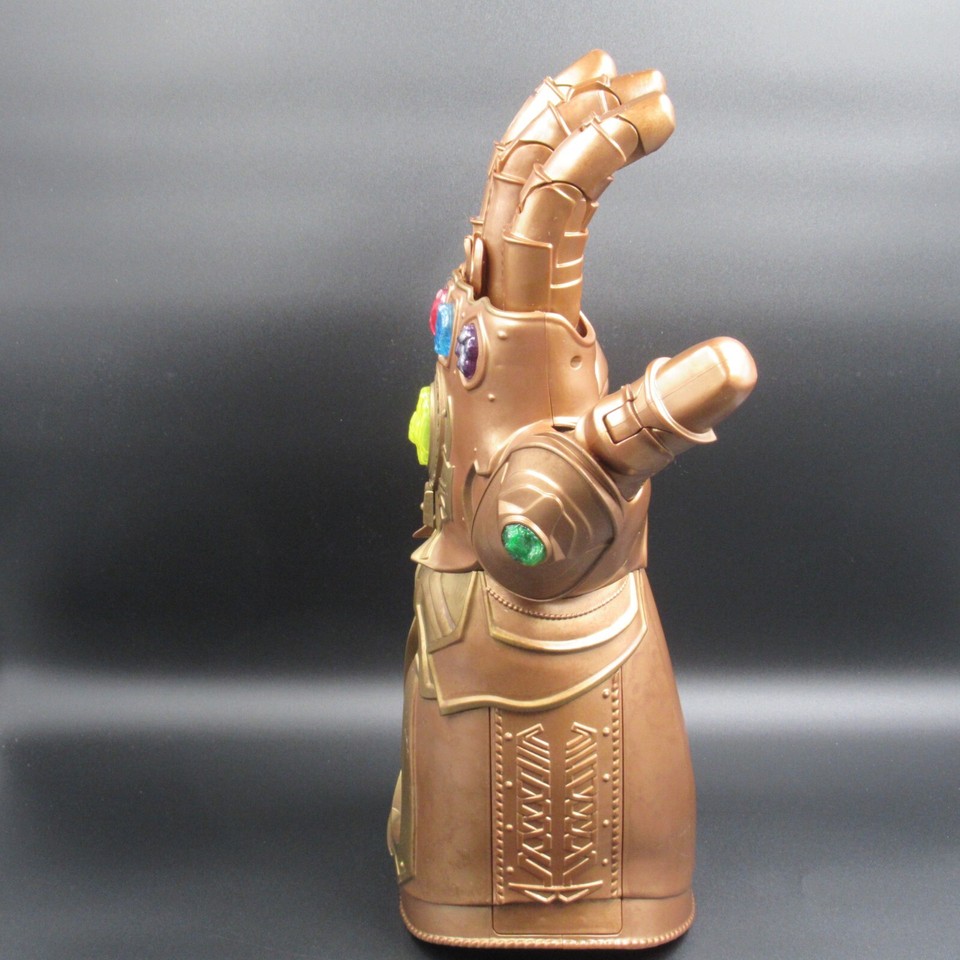 Avengers Thanos Infinity Gauntlet LED Glove Adult Size Moving Fingers ...