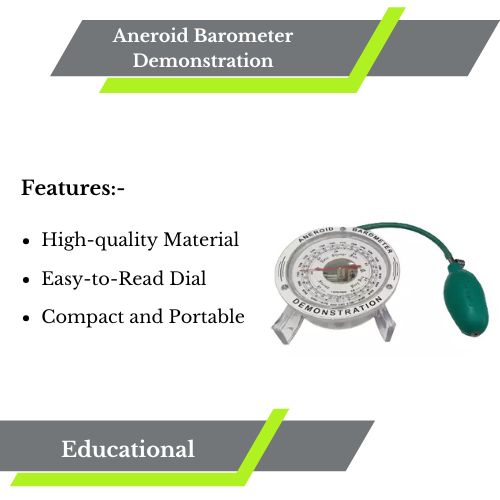 Aneroid Barometer Demonstration Laboratory use two flat metal cans ...