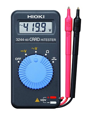 HIOKI Pocket Digital MULTIMETER CARD TESTER 3244-60 | eBay
