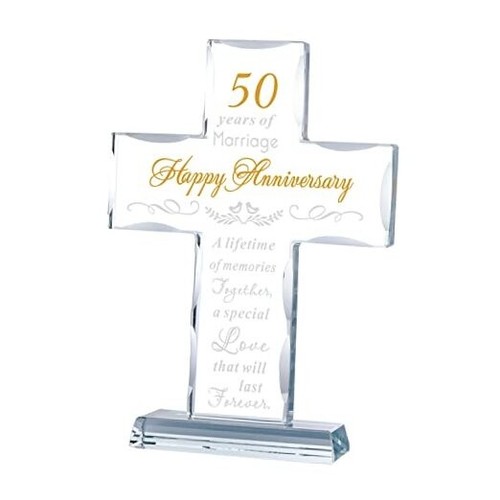 50th Wedding Anniversary Religious Cross Gifts for Women 50 years of ...