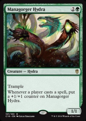 Slightly Played, English - 1 x MTG Managorger Hydra Commander 2016 | eBay
