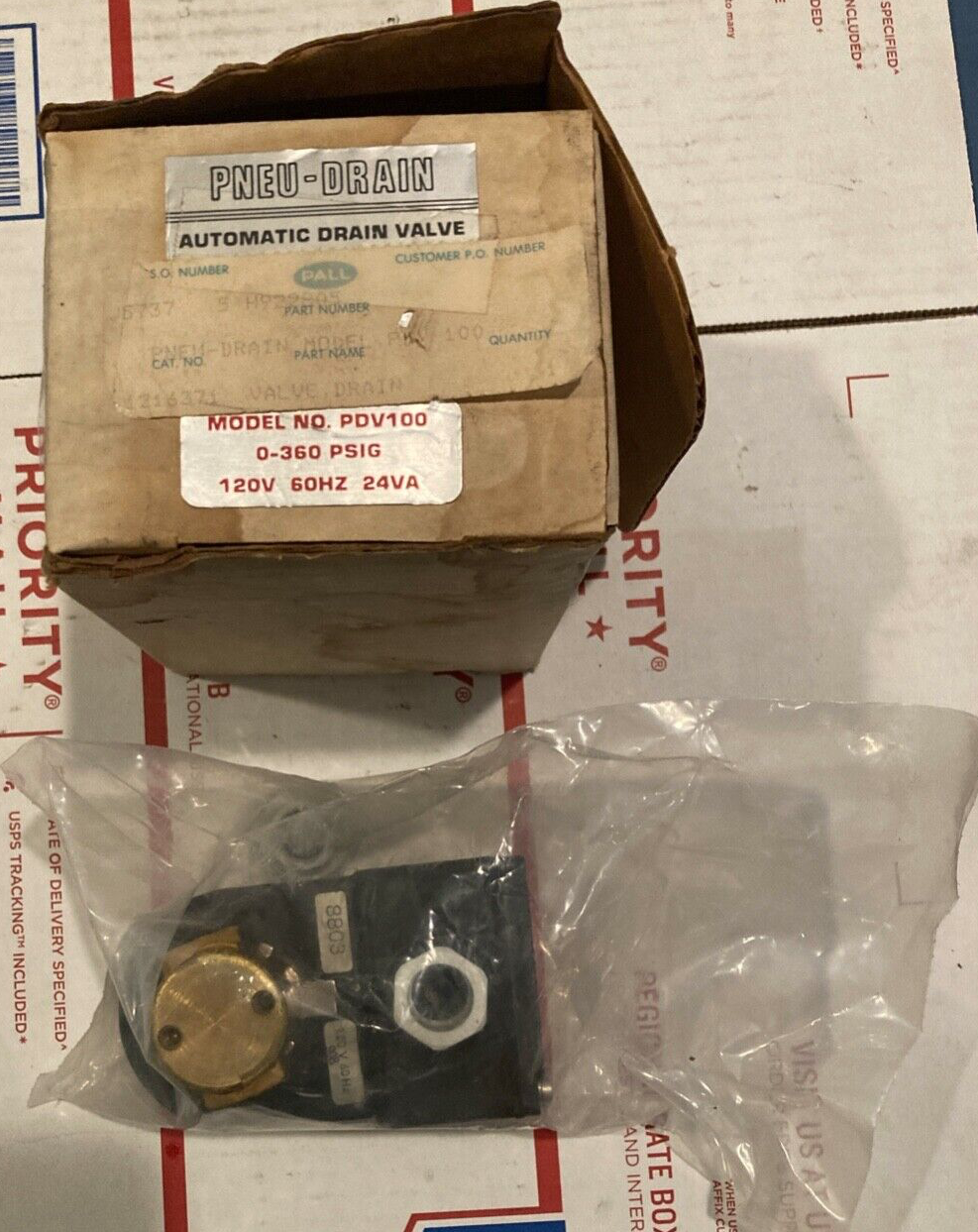 PALL PNEUMATIC PRODUCTS 1216371 PNEUDRAIN PVD100 AUTOMATIC DRAIN VALVE ...