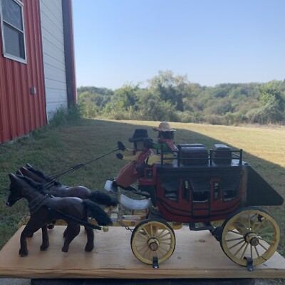 REDUCED PRICE! Handmade Stagecoach Model Folk Art-by W.R.Foster 2002 | eBay