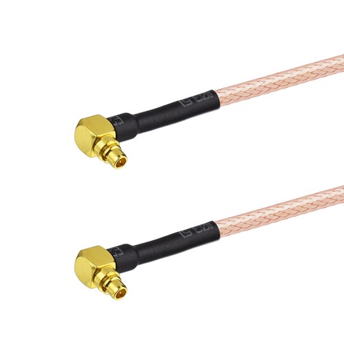 10" WLAN Antenna cable MMCX male right angle to MMCX plug RA pigtail ...