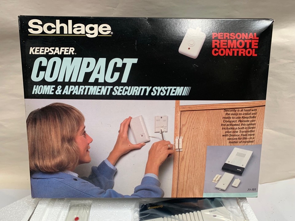 UNUSED Vintage Schlage Keepsafer Compact Home Apartment Security System ...
