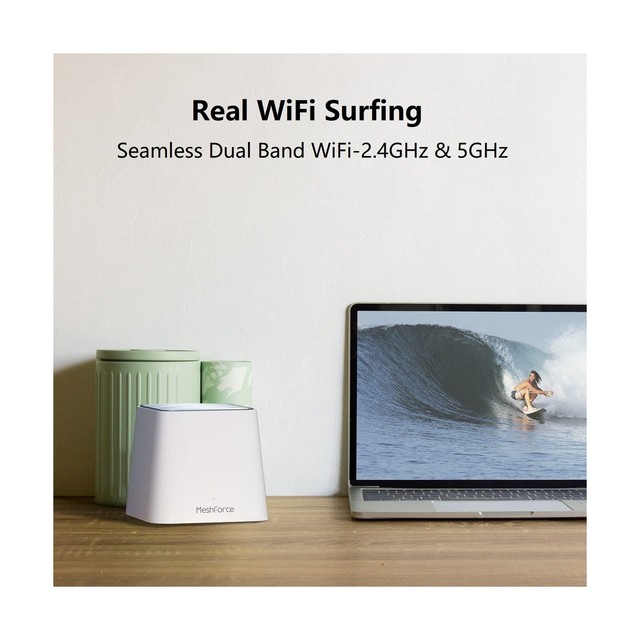 Meshforce Mesh WiFi System M3s Suite Gigabit WiFi Router Replacement ...