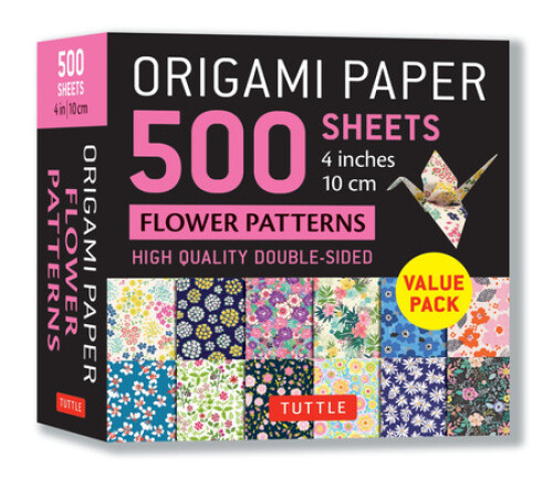 Origami Paper 500 sheets Flower Patterns 4" (10 cm): Tuttle Origami ...