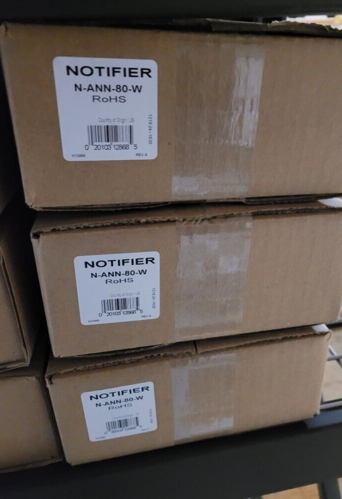 Notifier N-ANN-80-W Annunciator LCD, Brand New WHITE | eBay