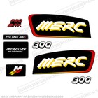 Fits Mercury 300x ProMax Decals - Red/Yellow Fade | eBay