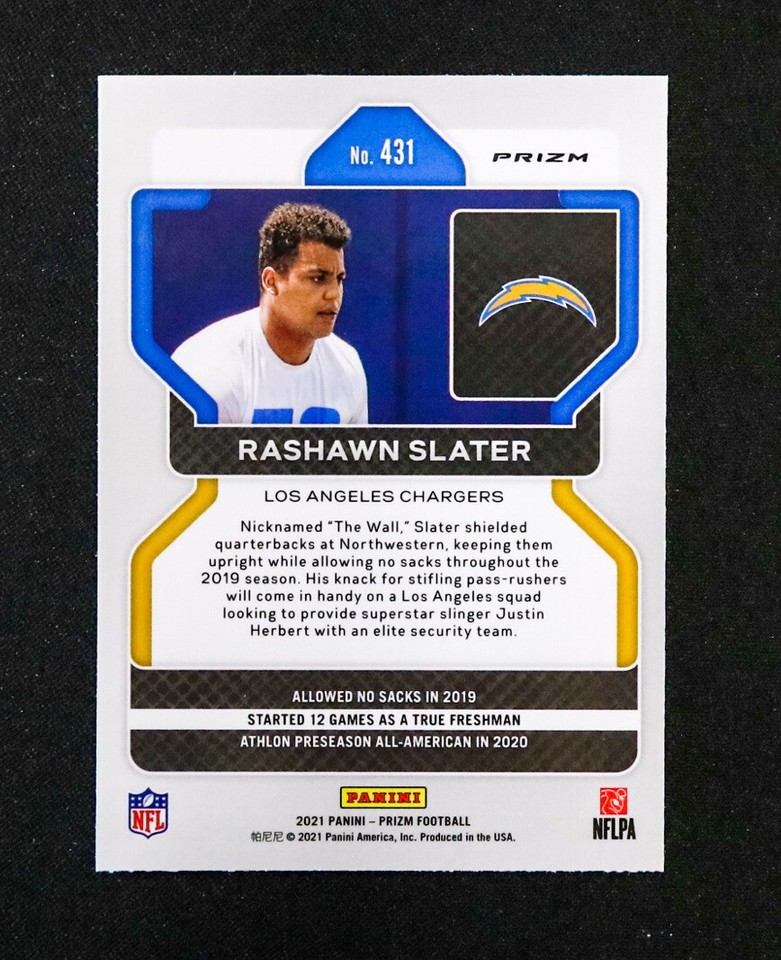 2021 Panini Prizm - Rashawn Slater - Rookie Red White Blue Prizm | eBay