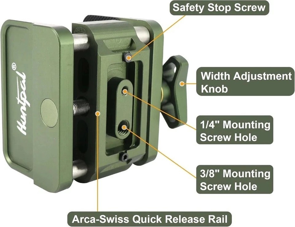 Arca Swiss Gun Rifle Saddle Clamp Mount Shooting Tripod Rest for ...