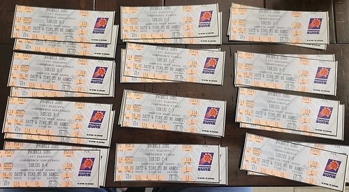 Lot of 24 Unused 1997 Phoenix Suns Playoff Tickets Rounds B C & D Rex Chapman | eBay