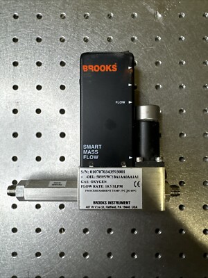Brooks Mass Flow Controller 5850S/BC1BA1AA0AA1A1 , Gas Oxygen, Rate 10. ...