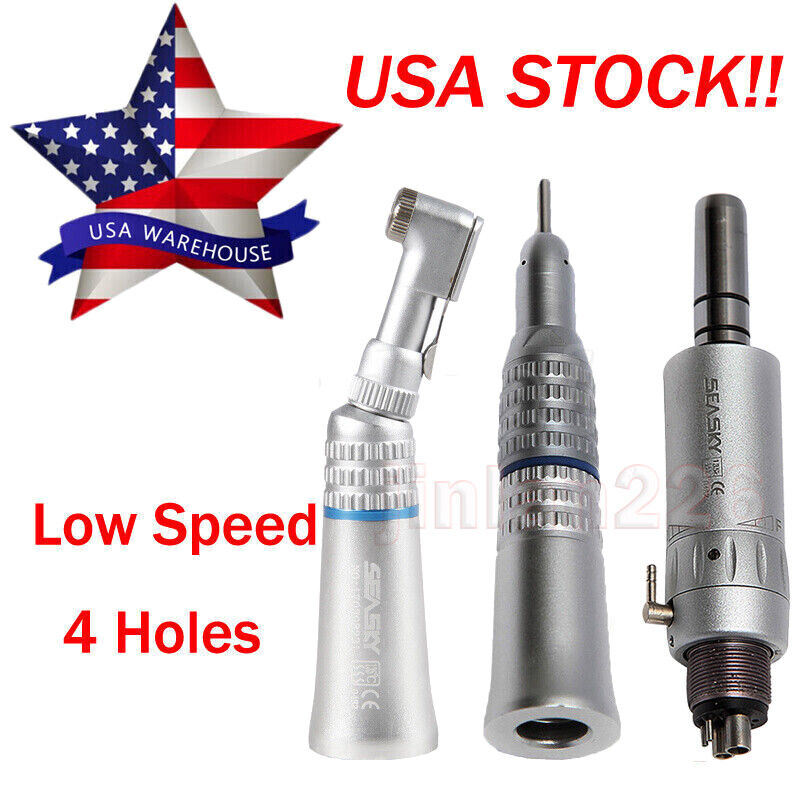 Dental Low Speed Handpiece Contra Angle Straight Air Motor 2/4H for NSK ...
