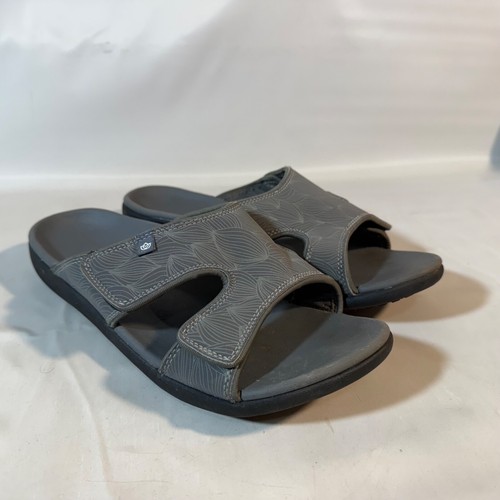 Spenco Women's Kholo Wave Gray Slide Mule Sandals Medium 11D | eBay