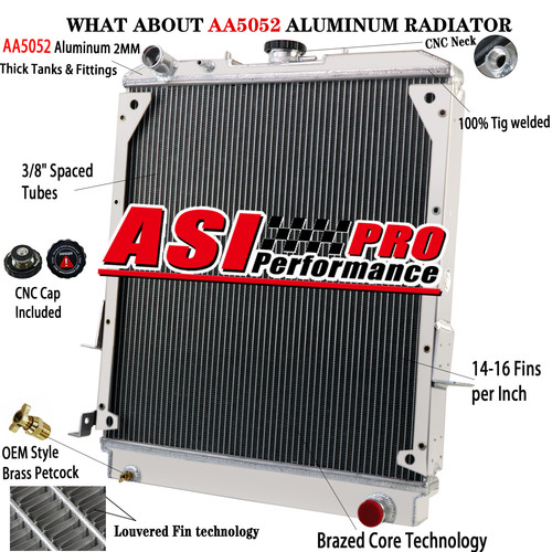 3 Row Aluminum Radiator Fit 1994-2004 98 Isuzu NPR 3.9L 4.8L V8 5.7L 6 ...