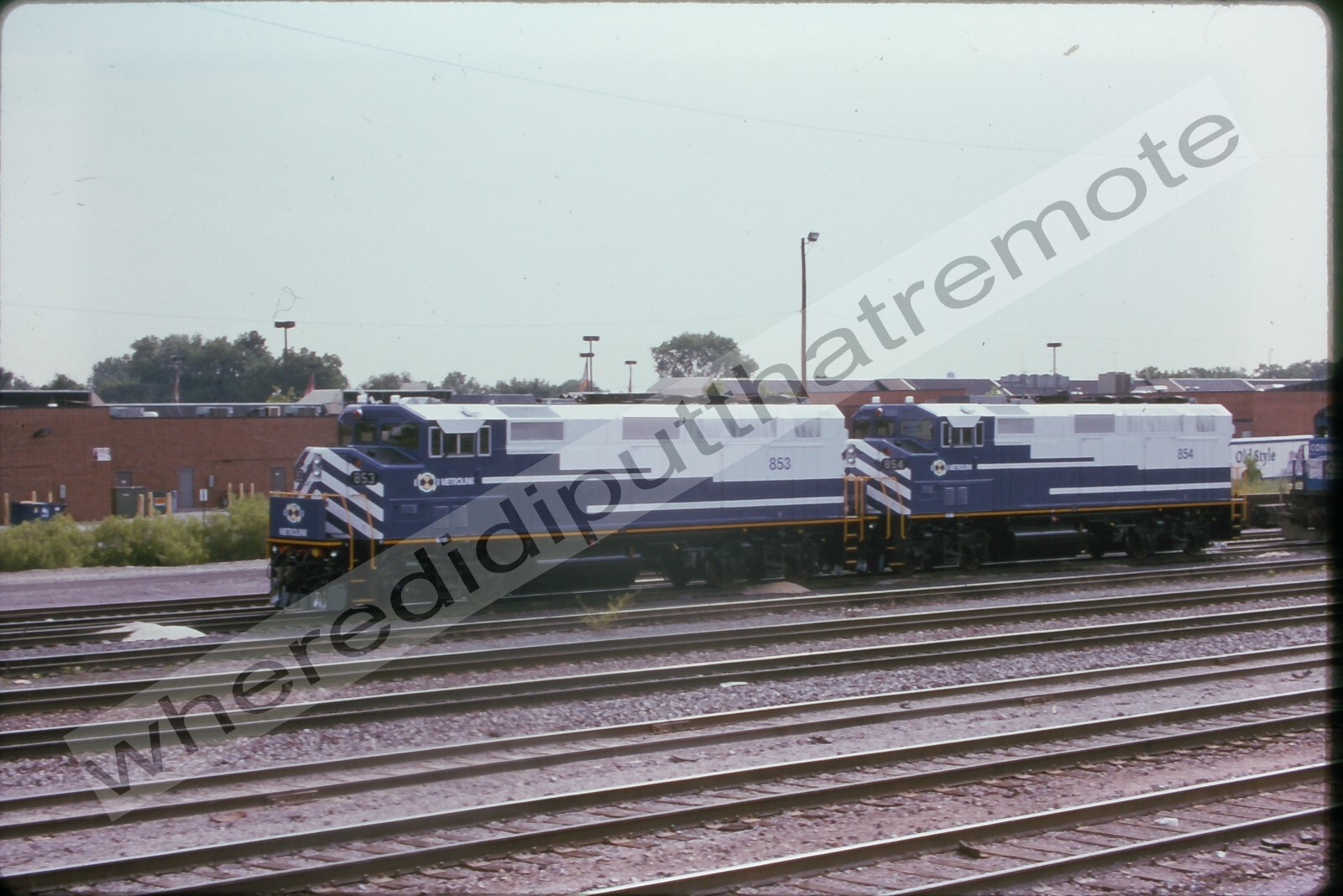 Original Slide Metrolink SCAX 853 854 EMD F59PH Proviso ILL 7-92 | eBay