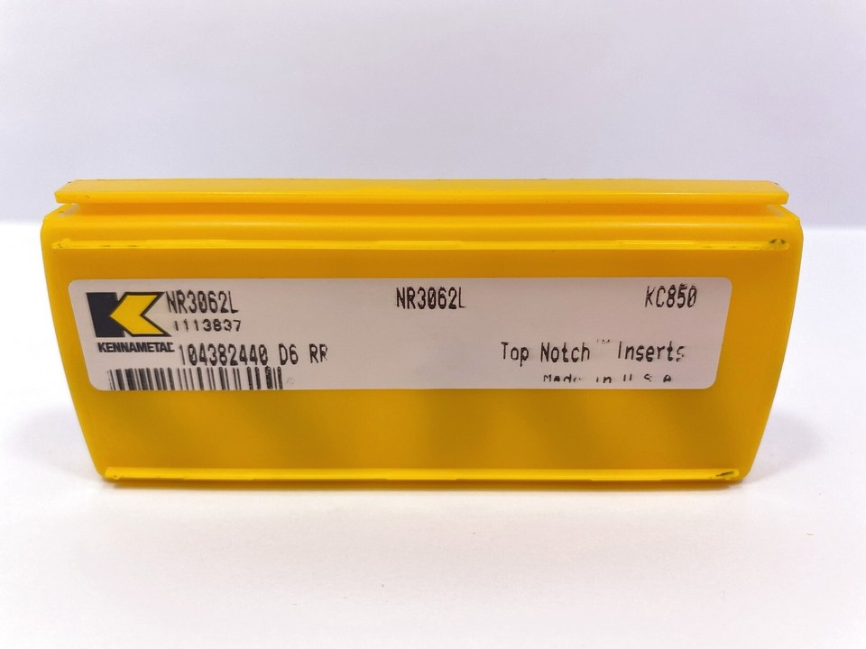 KENNAMETAL NR3062L New Carbide Inserts 1113837 Grade KC850 5pcs | eBay